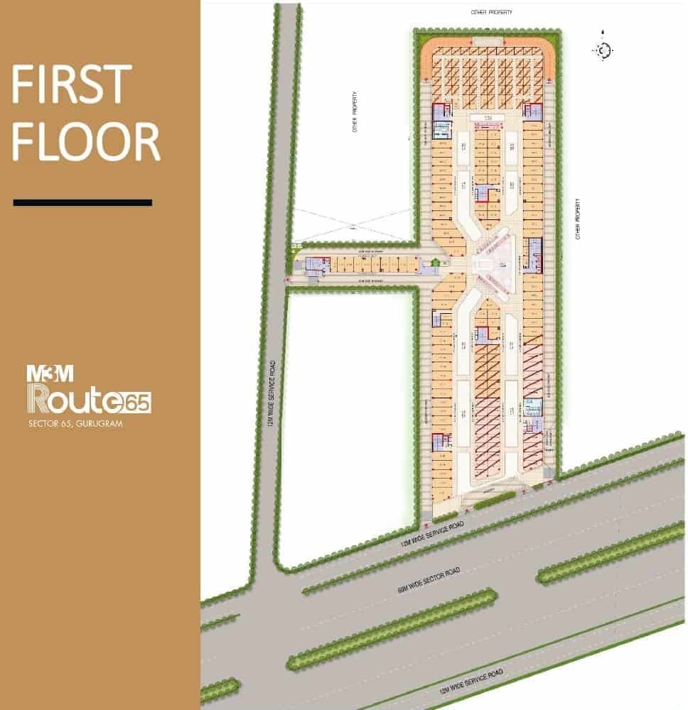 M3M Route 65 Retail Shops, Food Courts & Anchor Spaces in Sec 65 Gurgaon